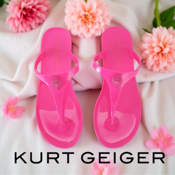 Kurt Geiger | Shoes | Kurt Geiger Maddison Hot Pink Jelly Sea Shell ...